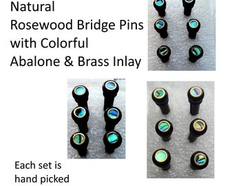 Guitar Bridge Pins Rosewood - Etsy