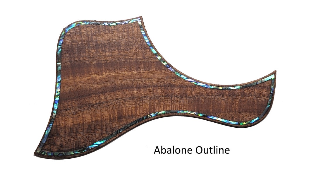 Taylor Pickguard Gorgeous Solid Flamed Koa With Mother of Pearl Outline ...