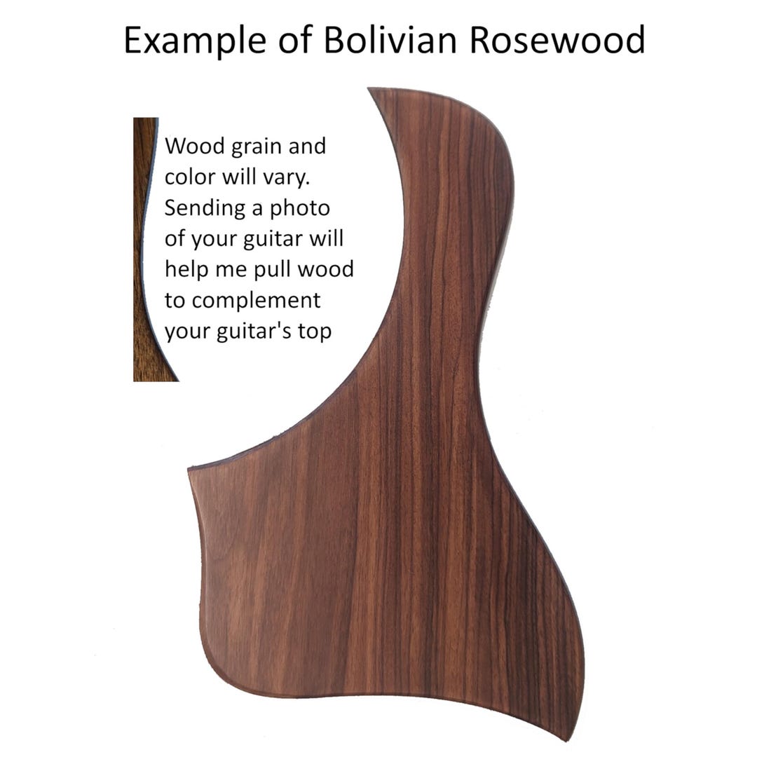 Handcrafted Solid Wood Pickguard for Taylor Guitars: Free Mount System ...