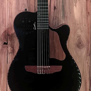 New-godin ACS Series Guitar Custom Pickguard- Choice of Wood and Design ...