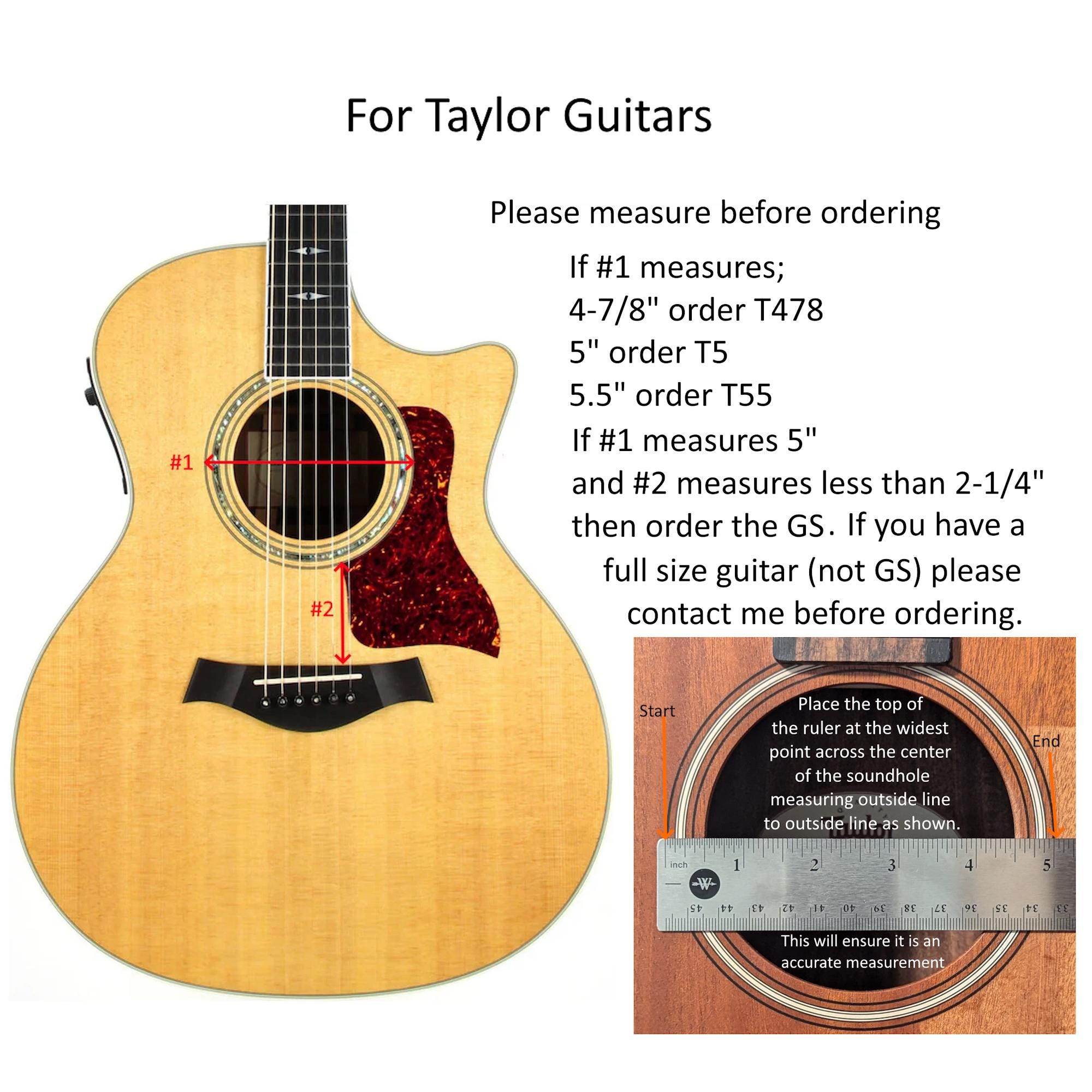 Wood Pickguards for Taylor Guitars, Choice of Solid Woods, Handmade ...