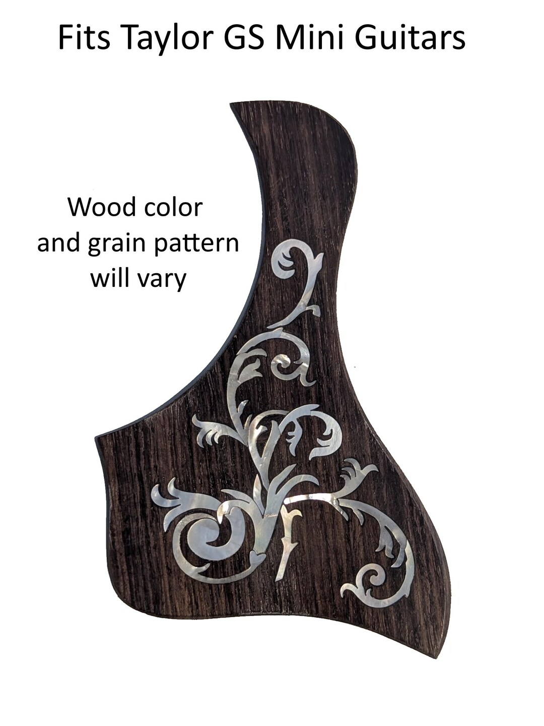 Made to Fit Taylor GS Mini Pickguard With Mother of Pearl Scrolling ...