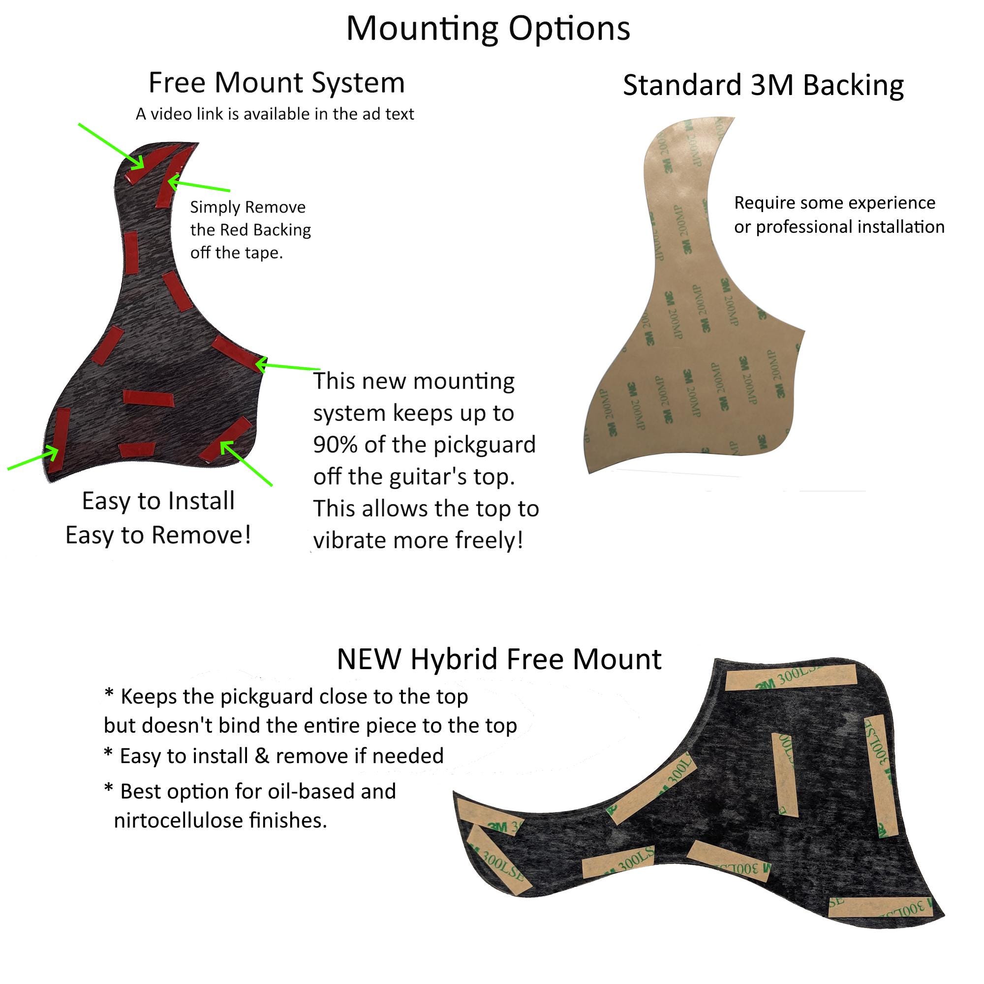 Wood Pickguards for Taylor Guitars, Choice of Solid Woods, Handmade ...