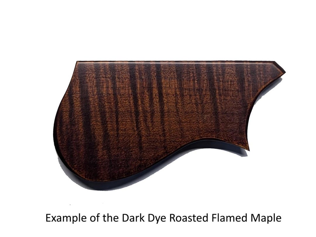 Mandolin Pickguard for Gibson F5/F9 – Handcrafted Roasted Flamed Maple ...