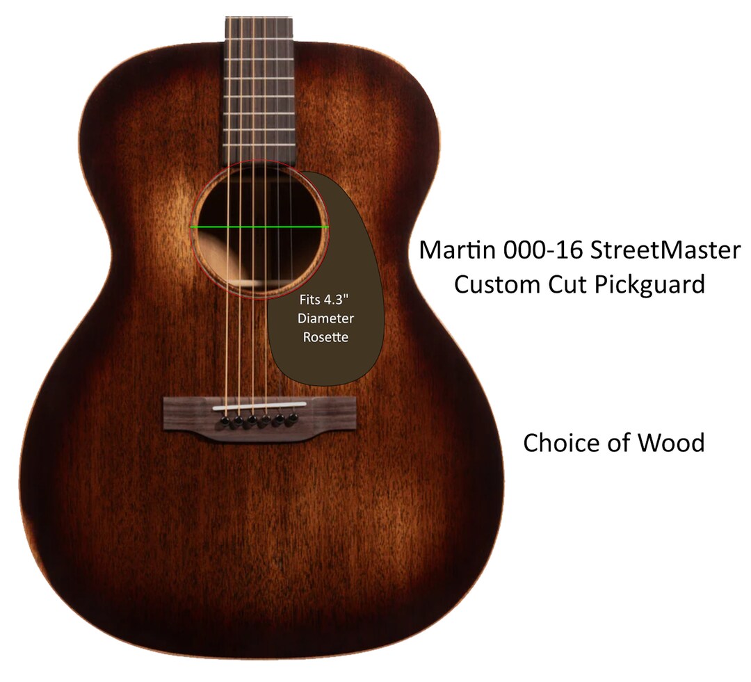 Martin 000-16M Streetmaster Guitar Pickguard Choice of Wood - Etsy