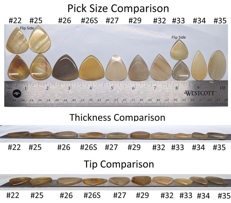 Turtle Shell Picks for Guitars and Mandolins – Highly Polished Custom ...