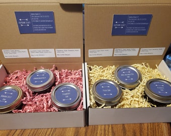 Homemade Jam Sampler Set of Three Mini Jams or Marmalades - Etsy