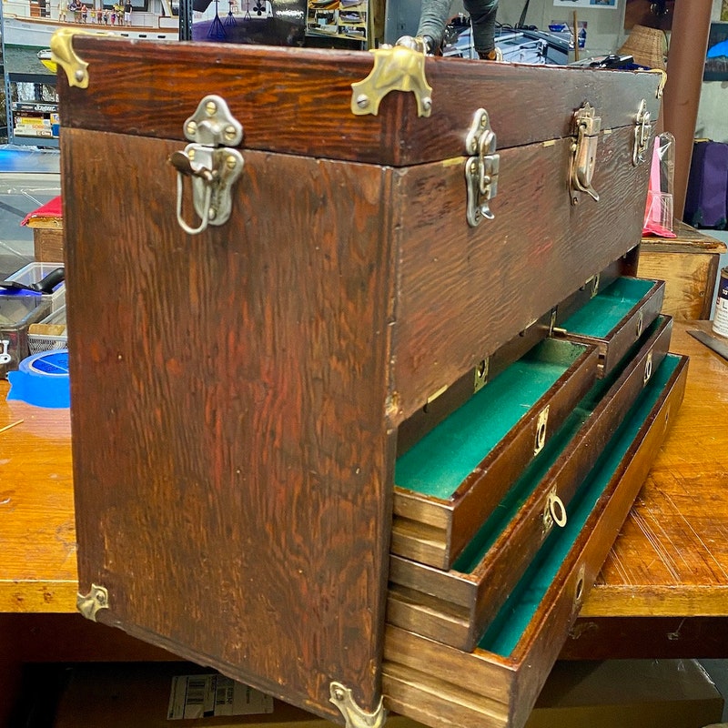 Wooden Tool Chest - Etsy