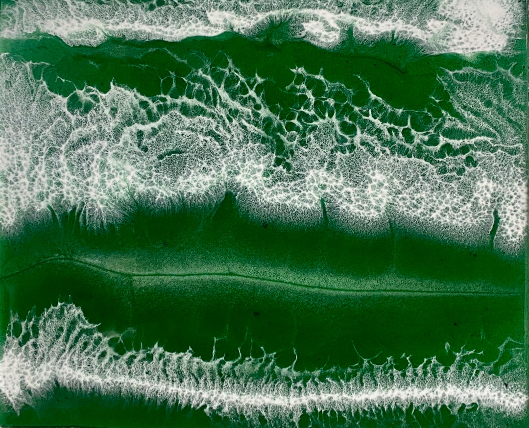 Seapoxy #1 - the Deep Green Sea 8.25" X 10" - Etsy