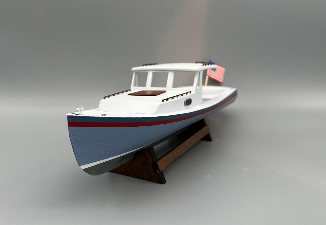 NAVY LOBSTER BOAT - a 12" Lobster Boat Model Make Any Shelf or Desk You ...
