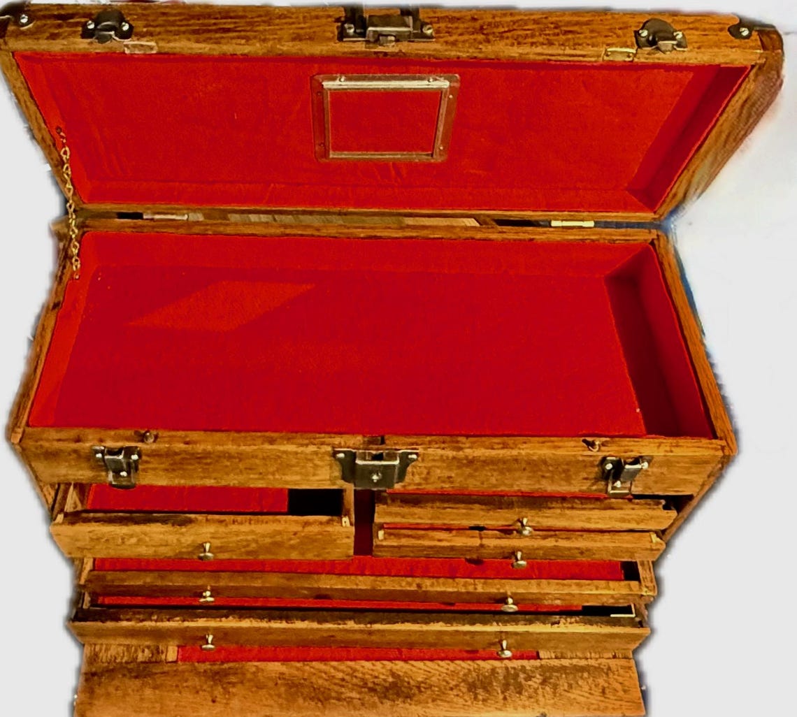 SMALL MACHINIST CHEST ... This Wonderful Case Has All the Markings of a ...