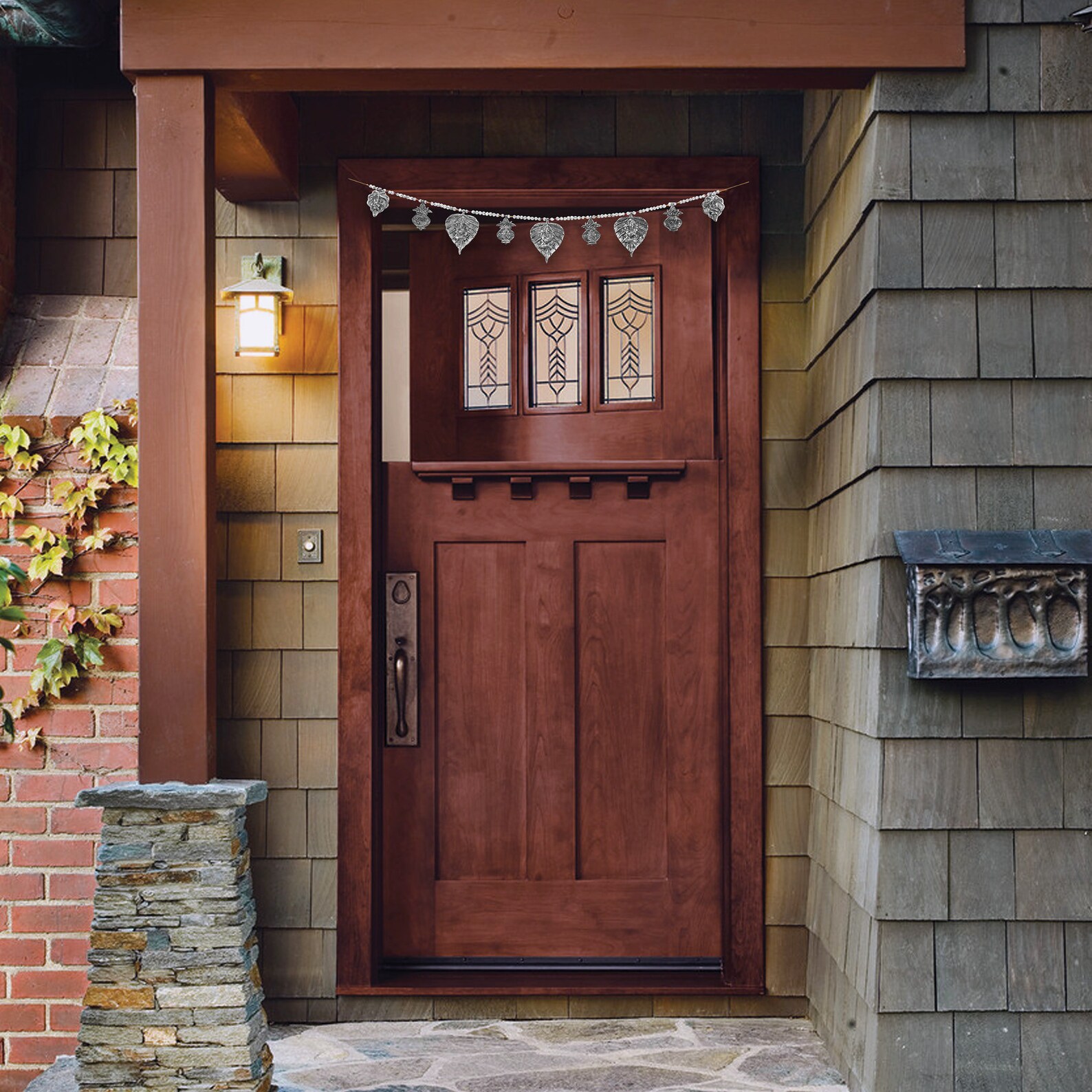 Metal Silver Ganesh Door Toran Banderwal Wall Hanging Festoon | Etsy