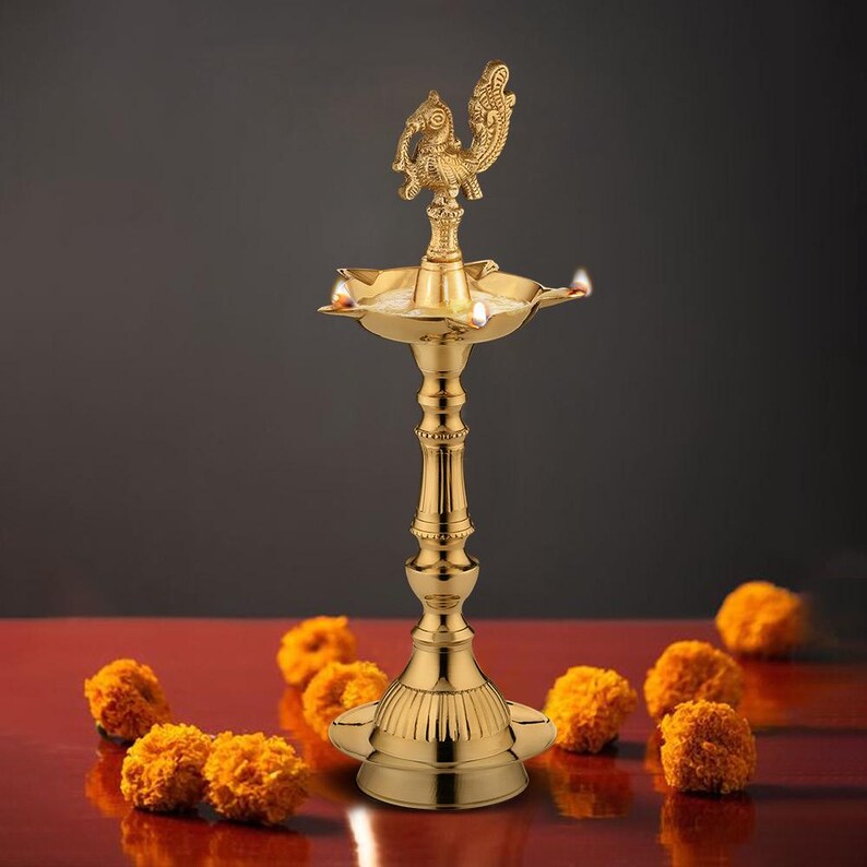 Pack of 2 Brass Dana Kashi Diwali Deepak for Puja Traditional Pooja ...