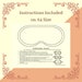 Printable Eye Mask / Sleep Mask Template With Instructions - Etsy