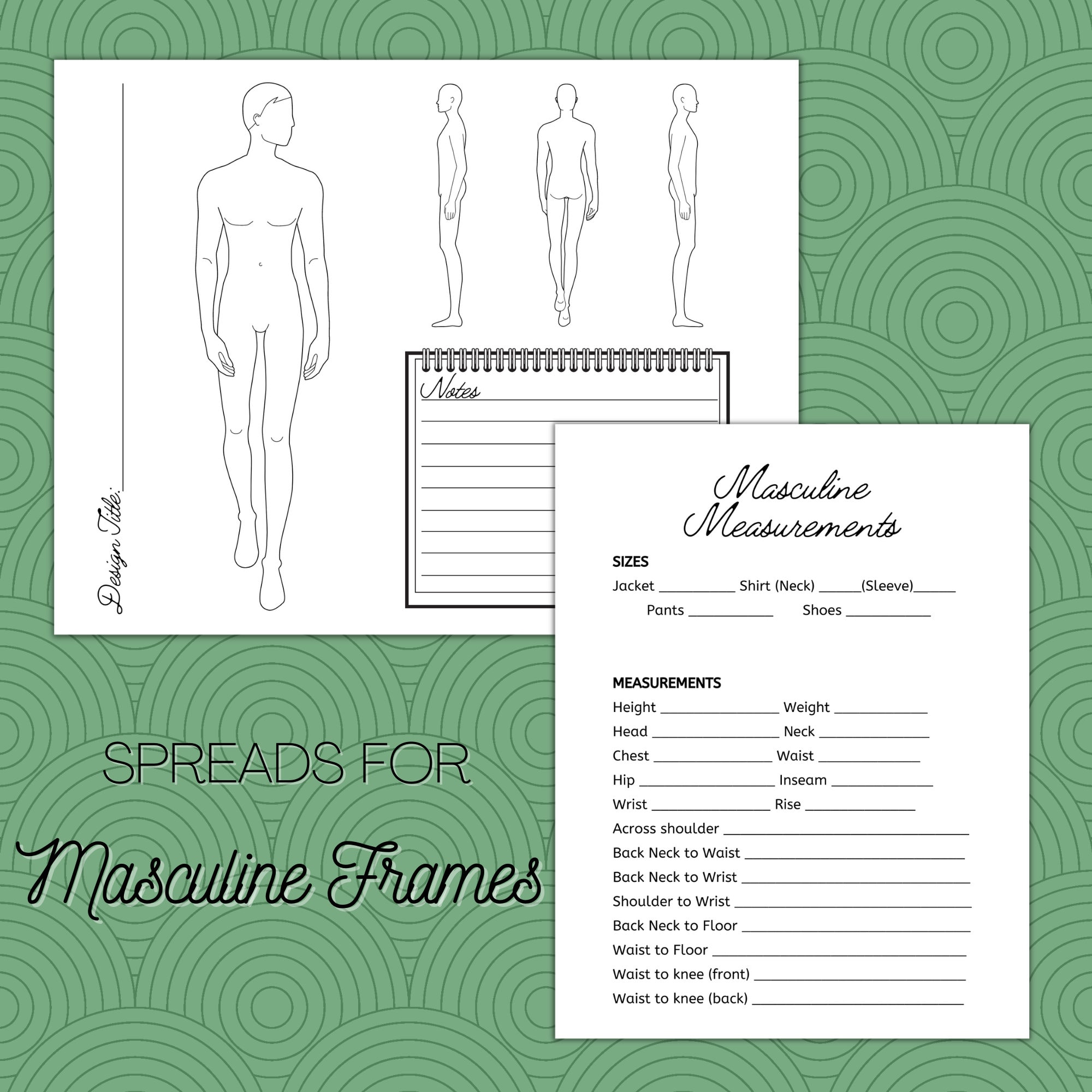 Printable Fillable Costume Fashion Drawing Design Journal - Etsy