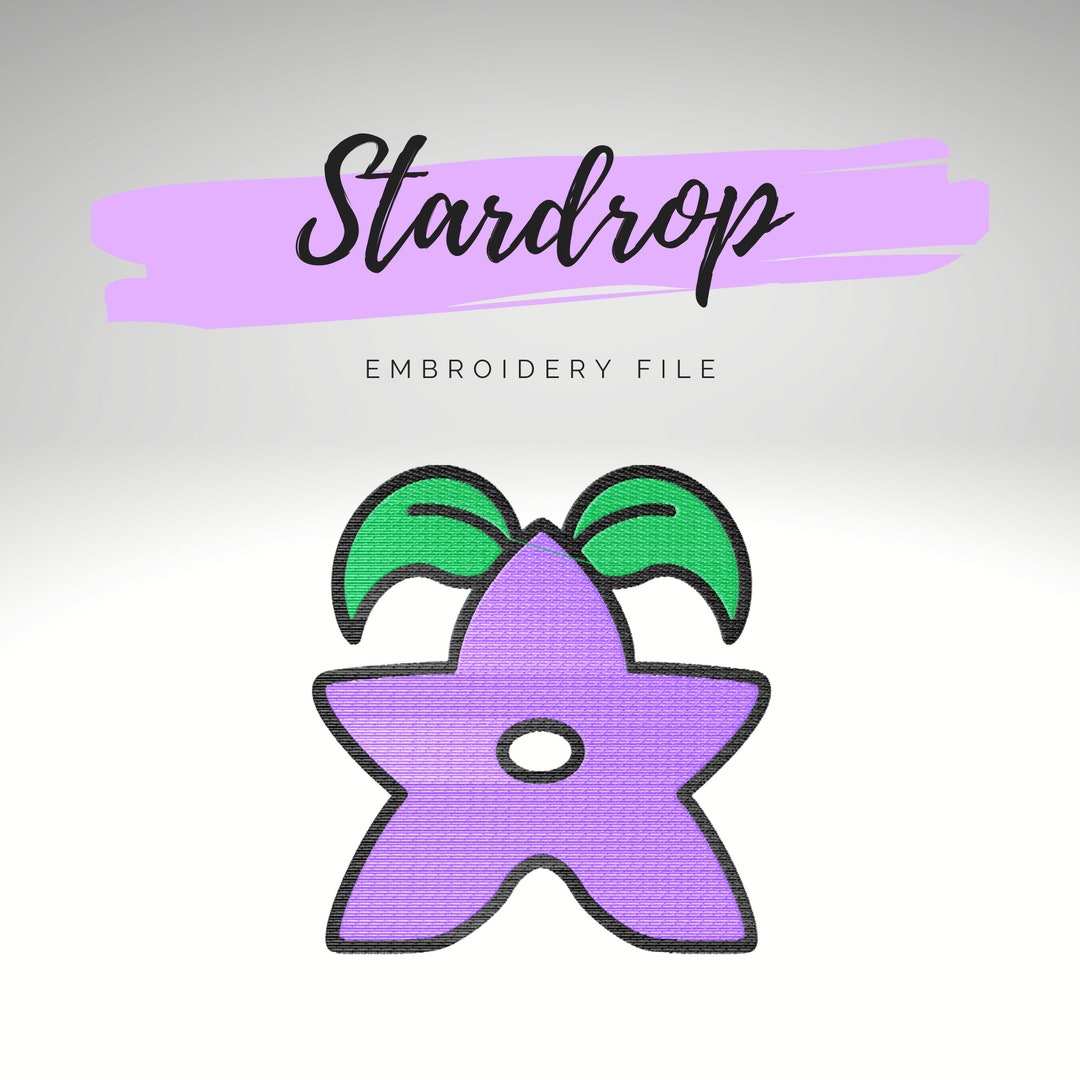 Stardrop Stardew Valley Embroidery File - Multiple Sizes & File Types ...