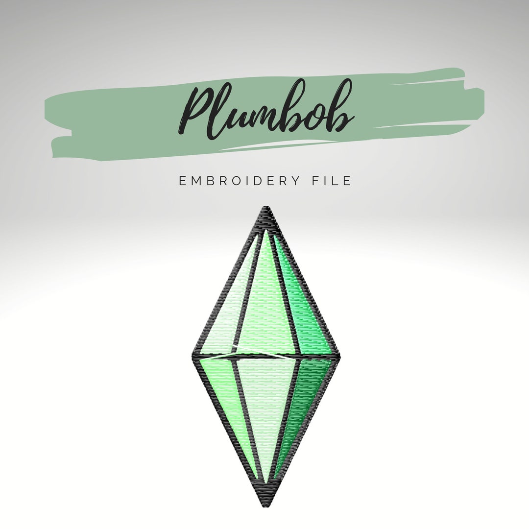 Plumbob Moodlet Sims Embroidery File - Multiple Sizes & File Types ...