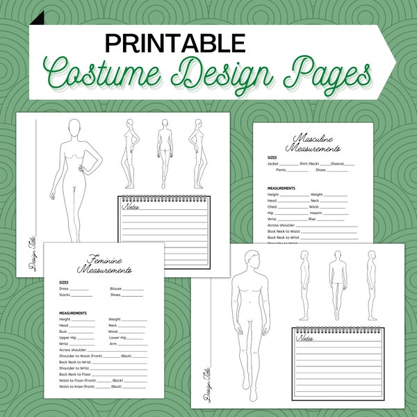 Fashion Design Template Printable - Etsy