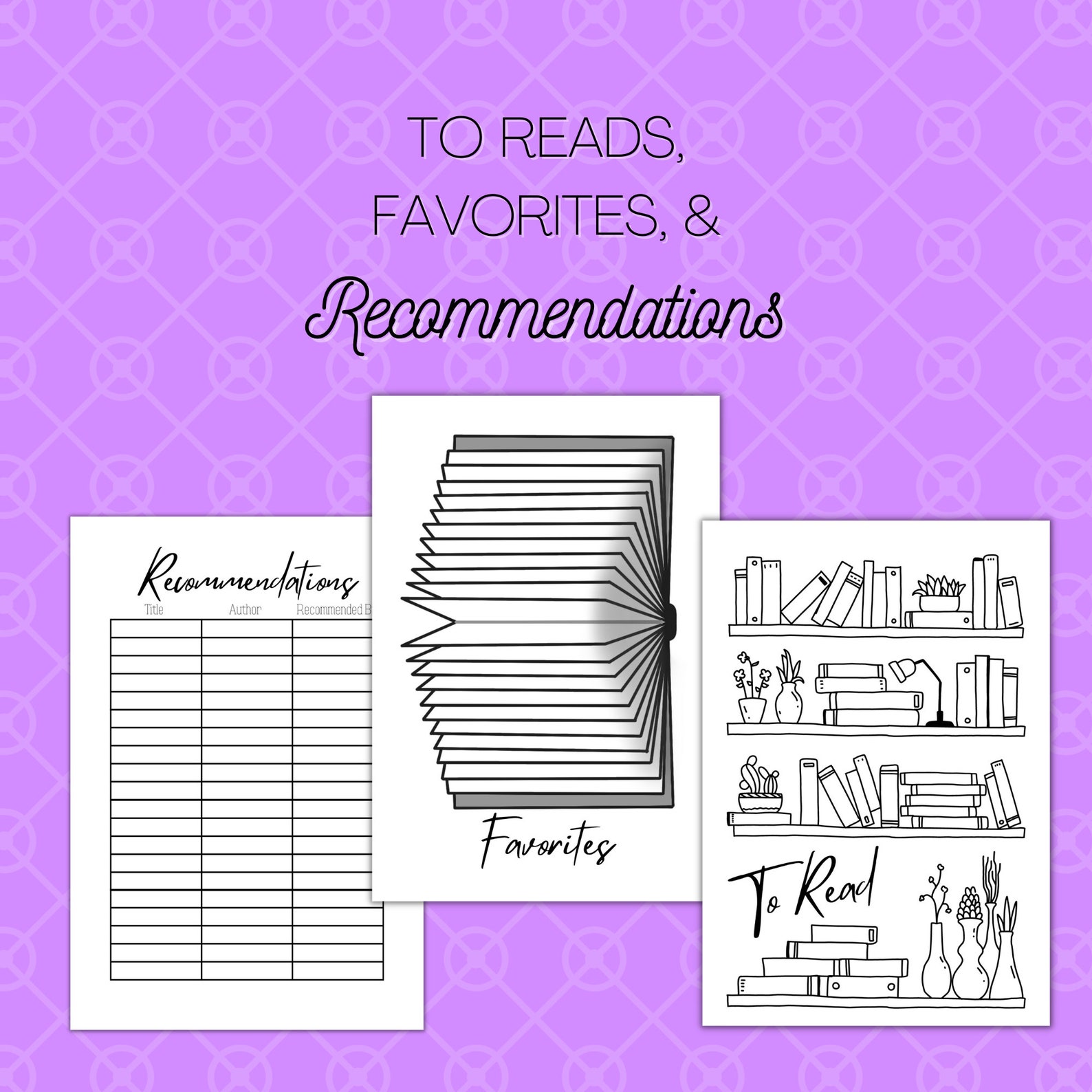 Printable, Fillable Reading Tracker / Book Journal Rating and Review ...