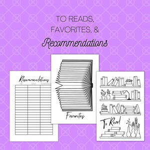 Printable, Fillable Reading Tracker / Book Journal Rating and Review ...