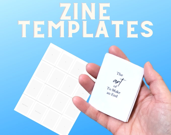 Editable Modern Zine Template With Canva, 8-page Zine, Zine-making for ...