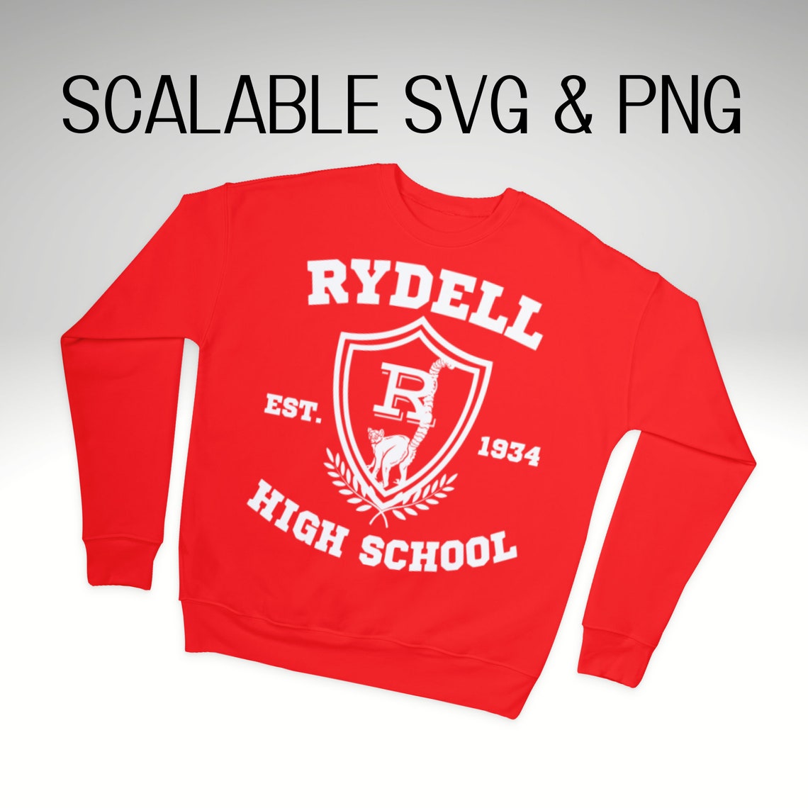 Grease the Musical | Rydell High School Logo SVG and PNG Files - Etsy UK
