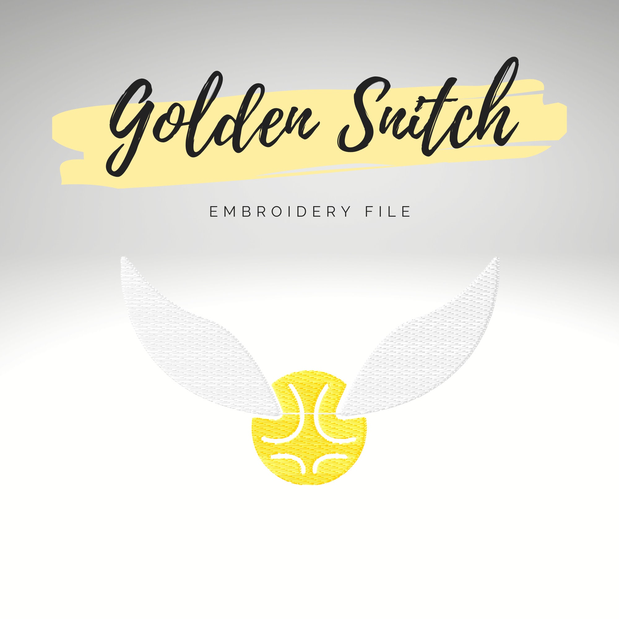 Golden Snitch Quidditch Embroidery File Multiple Sizes & File Types .SVG, .PES, .JEF, Etc - Etsy