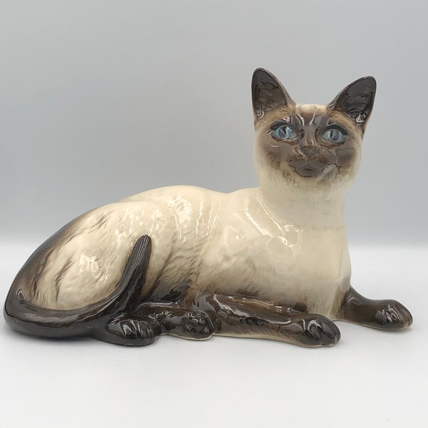 Vintage Siamese Cat Statue - Etsy