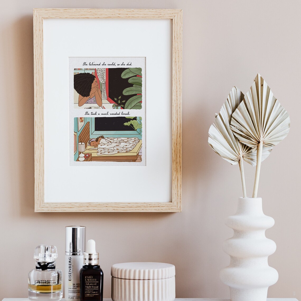 Rest Art Print Much Needed Rest Print Poster Wall Decor | Etsy