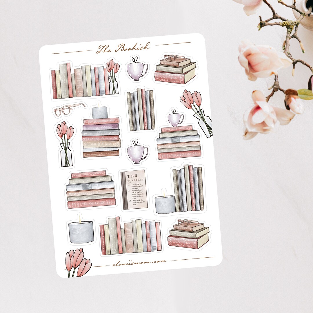 Bookish Chapter 7 Stickers, Book Lovers Stickers, Bookworm Stickers, to ...