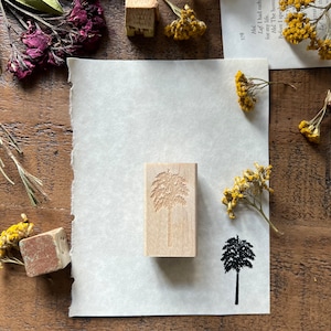 Trees Rubber Stamps, Oak Tree Rubber Stamp, Crepe Myrtle Rubber Stamp ...