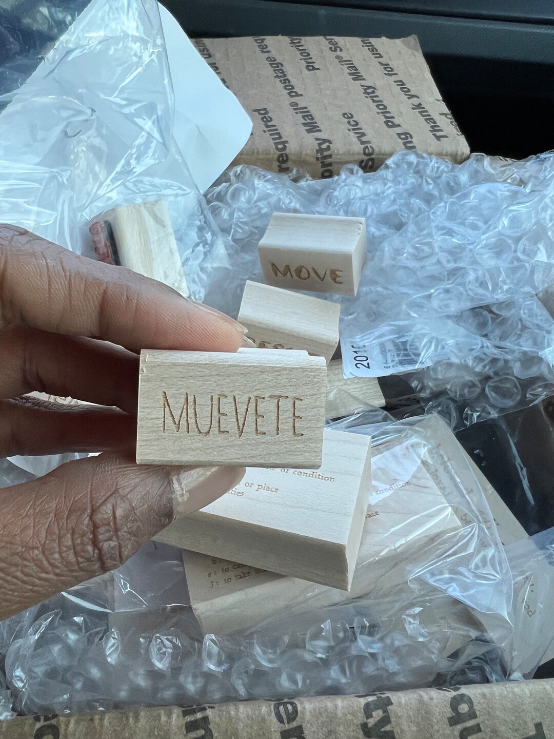 Muevete Rubber Stamp, Move Word Rubber Stamp, Self-care Rubber Stamps ...