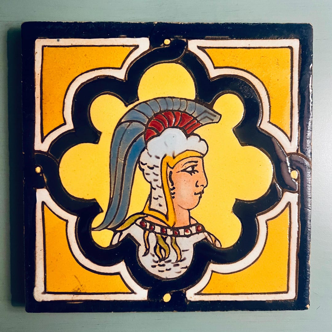 Mensaque Rodriguez Antique Tile Conquistador Spain Rare - Etsy