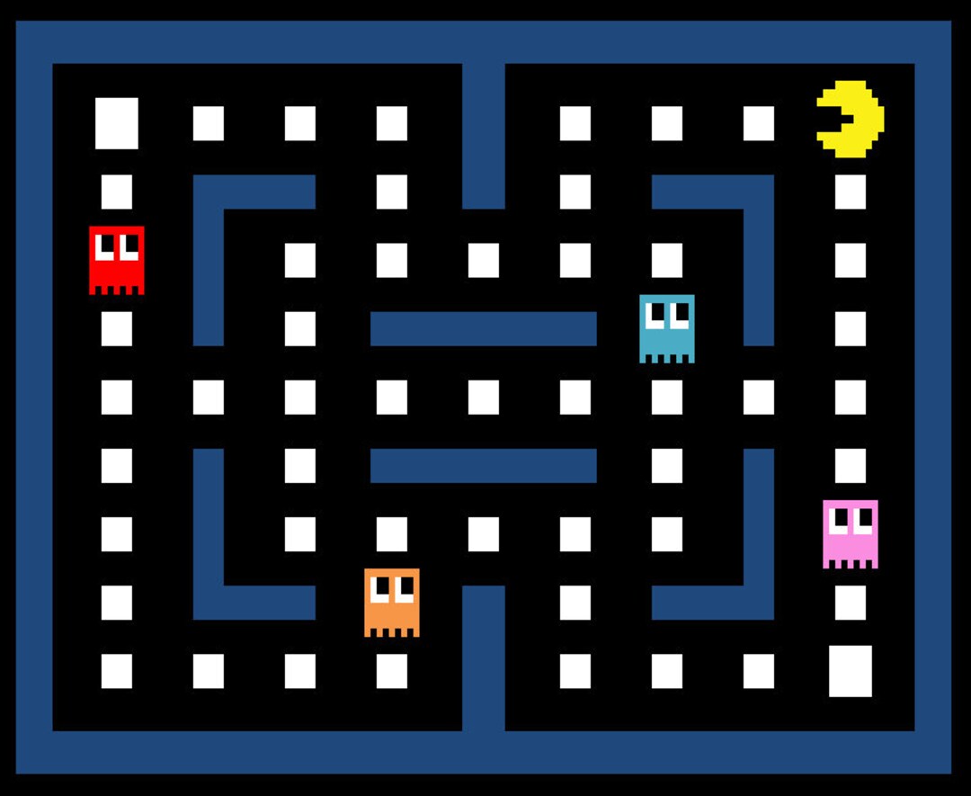 Pacman Map Blanket Crochet Pattern Digital Download 115cm X - Etsy Hong ...