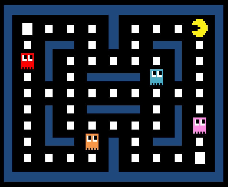 Pacman Map Blanket Crochet Pattern Digital Download 115cm X - Etsy ...