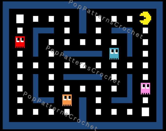 PACMAN C2C Crochet Pattern - PDF Download - Etsy Canada