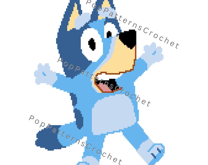 Bluey Crochet Blanket *DIGITAL PATTERN* - Etsy