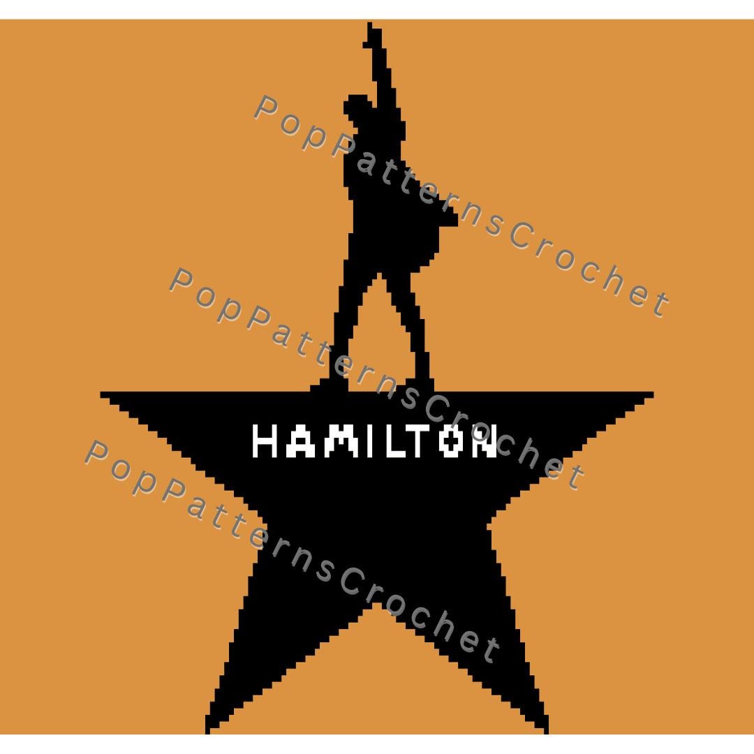 Hamilton Musical Logo Blanket Crochet Pattern Digital Download - Large ...