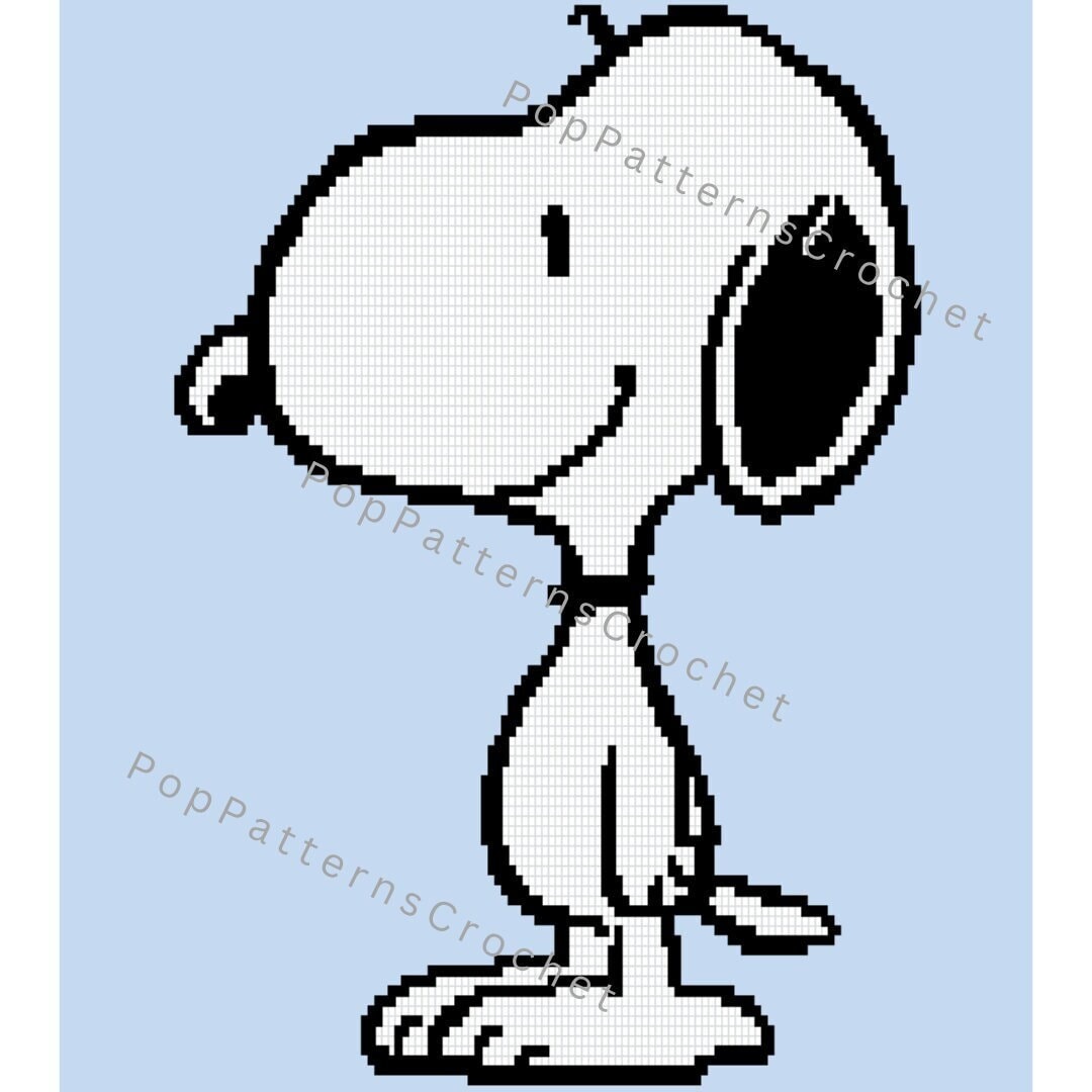 Snoopy Blanket Crochet Pattern Digital Download - Large and Small - Etsy