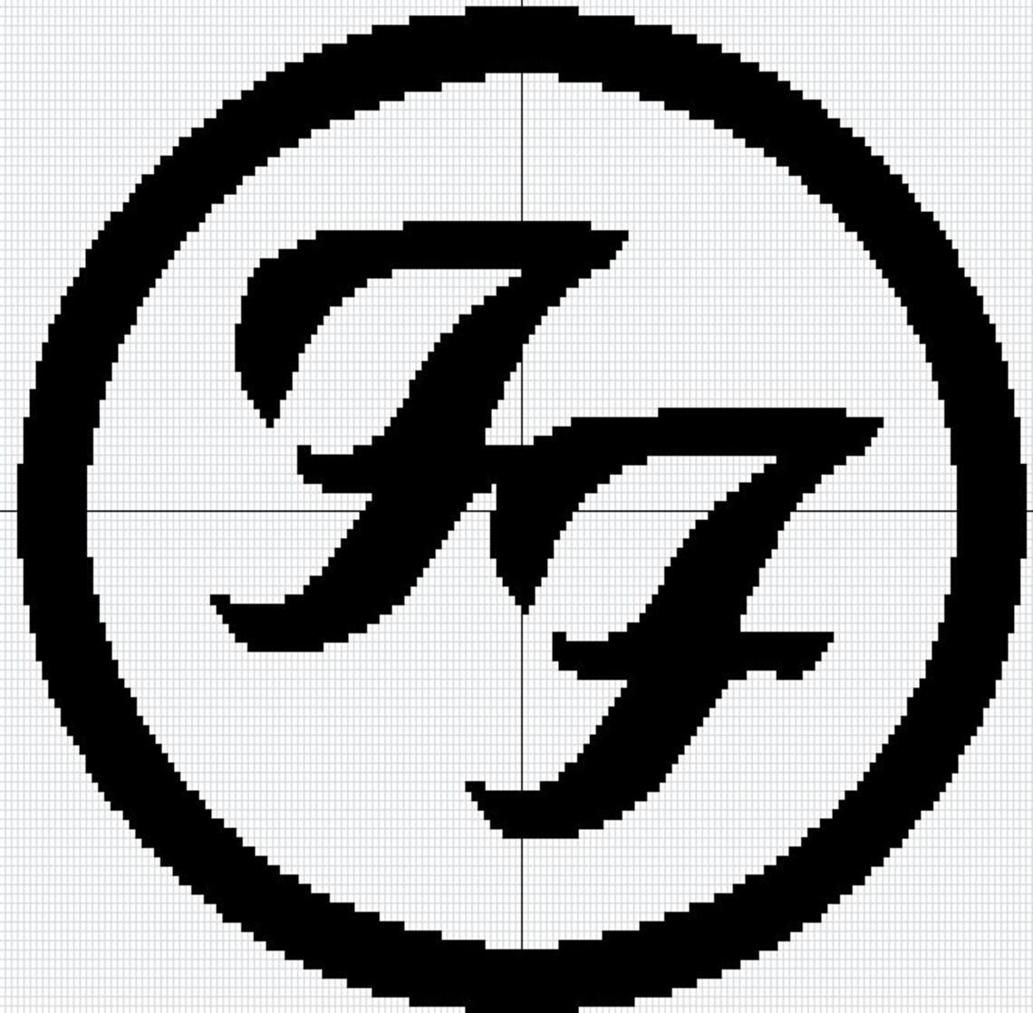 Foo Fighters Band Logo Blanket Crochet Pattern Digital Download Large ...