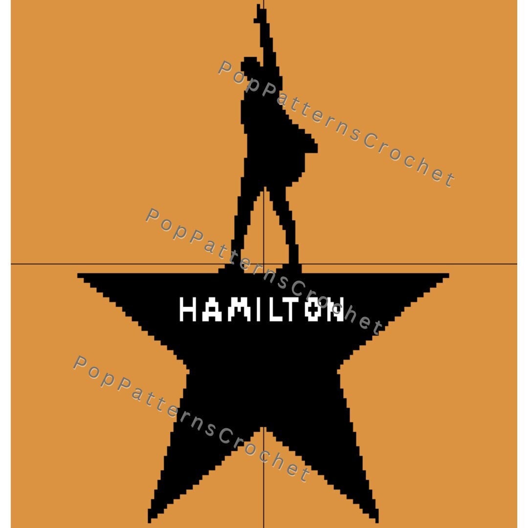 Hamilton Musical Logo Blanket Crochet Pattern Digital Download (115cm ...