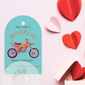 Dirt Bike Valentine Printable | Wheelie Great Friend Valentines Day ...