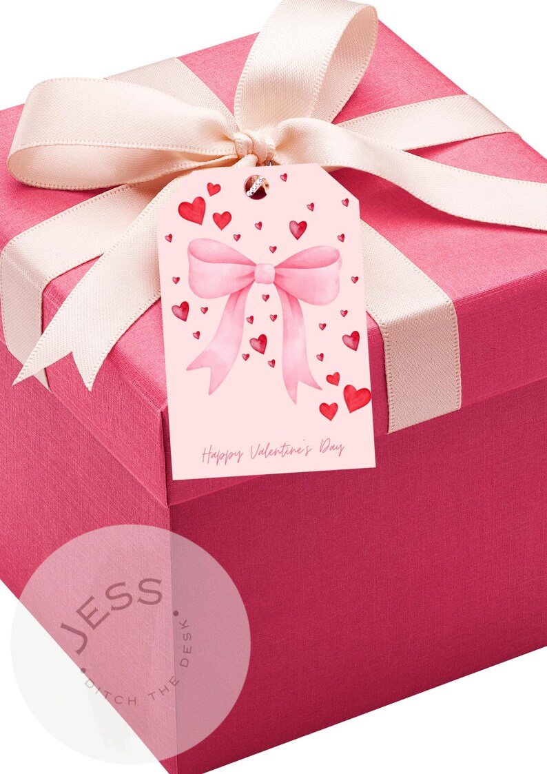 Valentines Day | Gift Tags | Pink | Party | Valentine Gift Tag ...