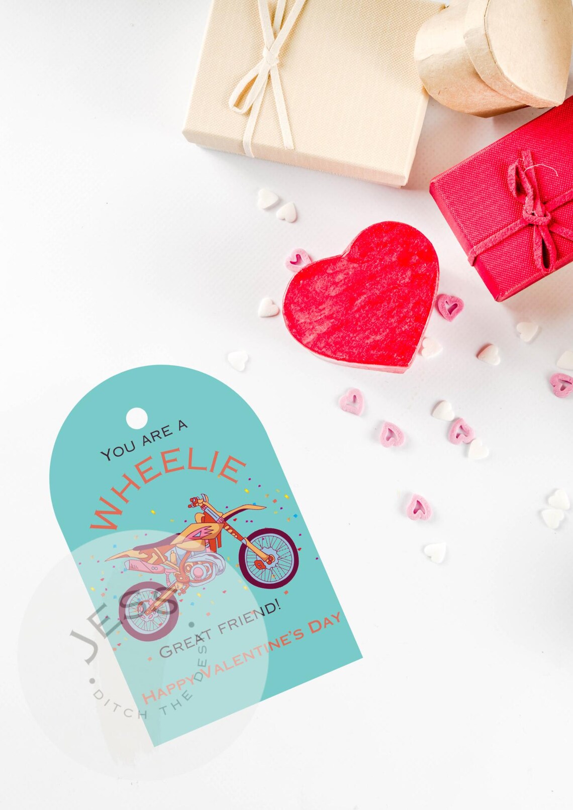 Dirt Bike Valentine Printable | Wheelie Great Friend Valentines Day ...