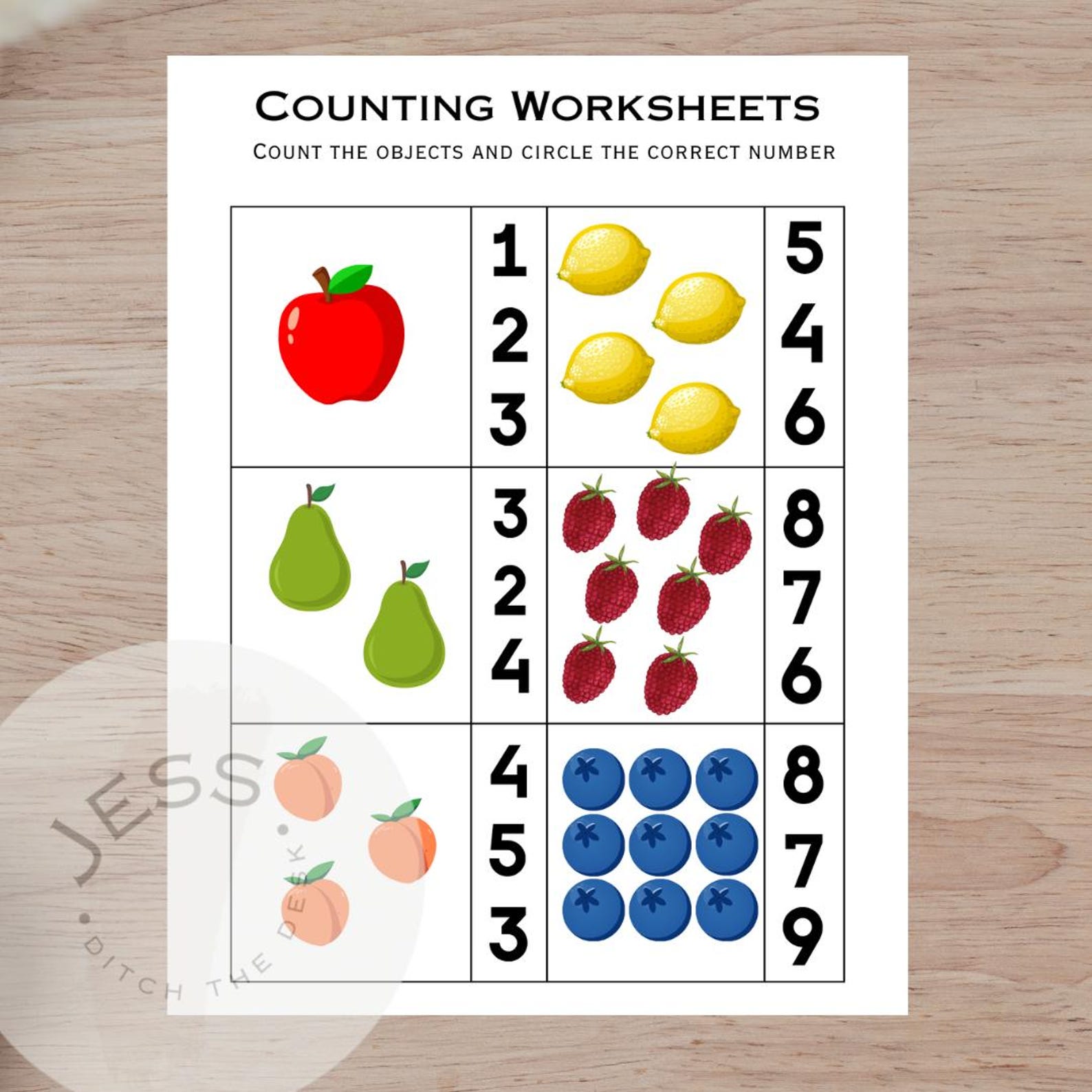 Printable Numbers 1-10 | Tracking Workingsheets | Preschool ...