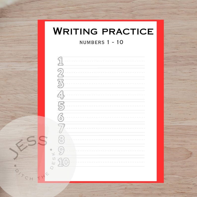 Printable Numbers 1-10 | Tracking Workingsheets | Preschool ...