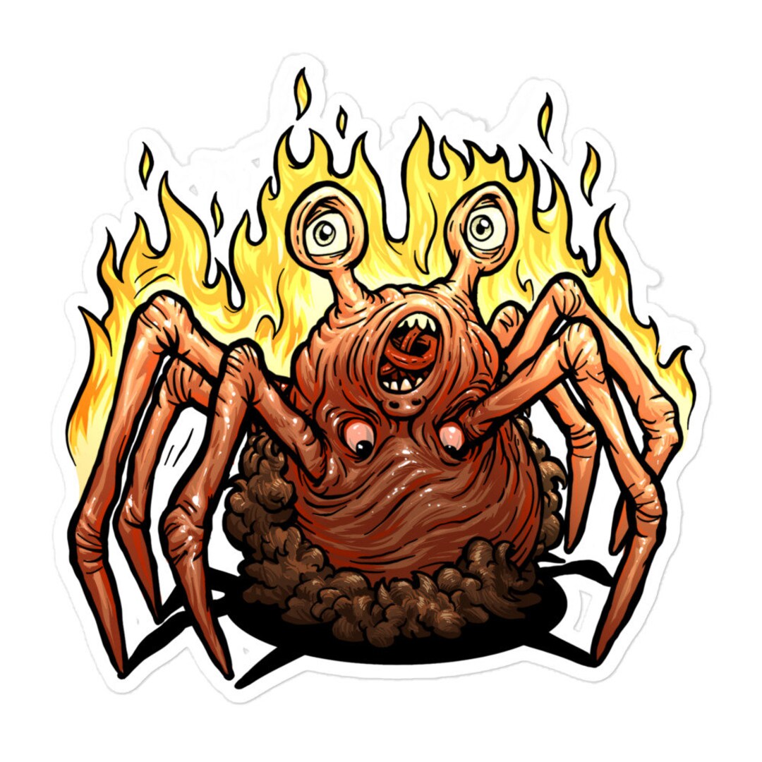 Thing Spider Head Sticker Flamethrower Antarctic Alien Frozen Norris ...