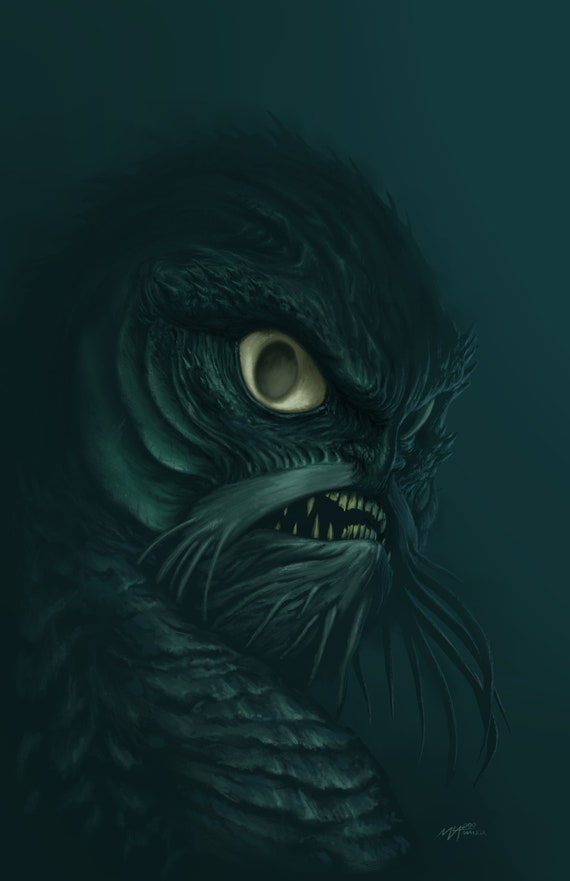 Gill Man digital Download | Etsy