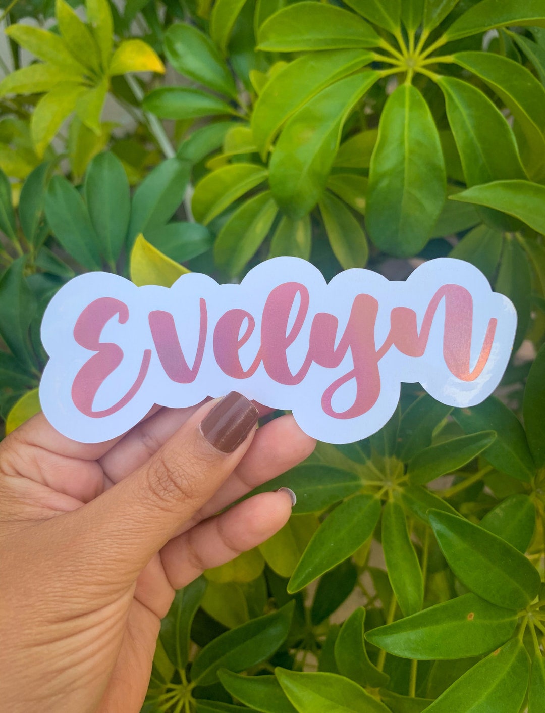 Custom Name Vinyl Decals| Permanent Vinyl Decals| Holographic Decals ...