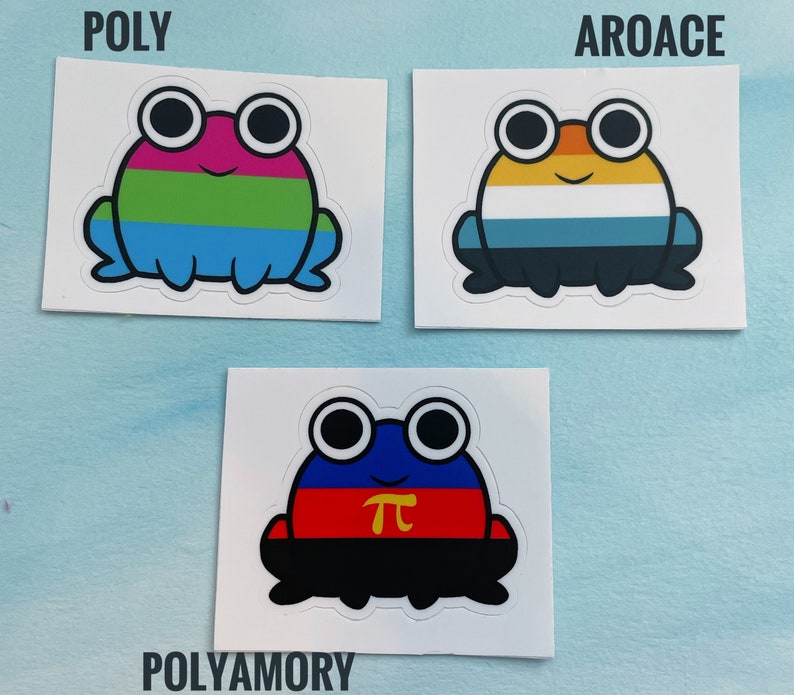 LGBTQ Pride Flag Frog Stickers - Etsy